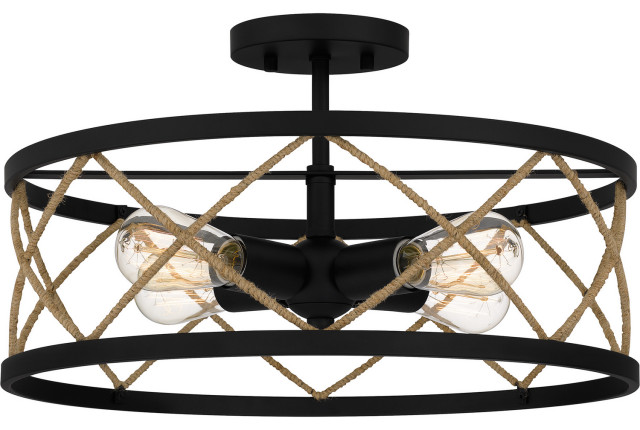 Quoizel Quoizel Semi-Flush Mount Four Light Semi-Flush Mount - Beach ...