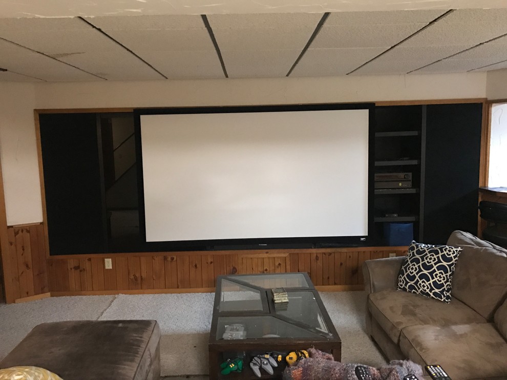 Basement Projector Wall