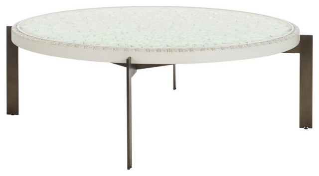 Sade Carved Wood Coffee Table - Contemporary - Coffee Tables - by AED ...