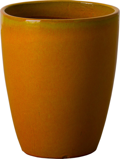 Bullet Planter, Burnt Orange - Contemporary - Indoor Pots And Planters ...