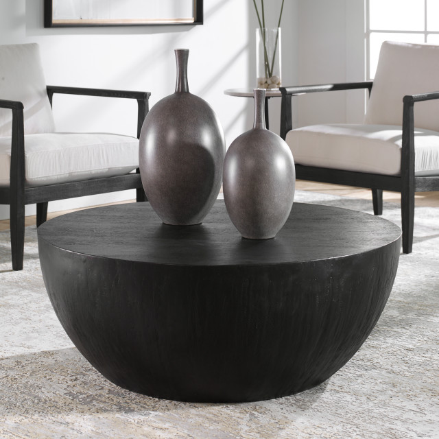 Lark Ebony Coffee Table - Rustic - Coffee Tables - by Ownax | Houzz