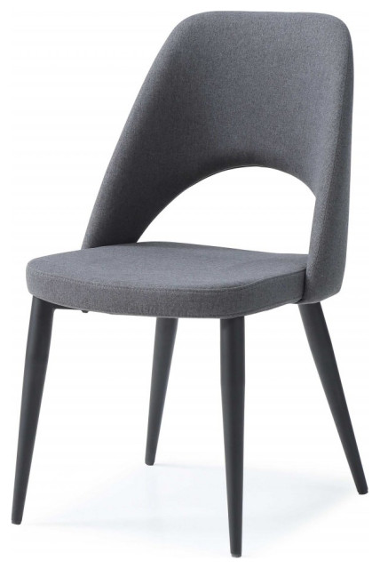 HomeRoots 28" X 20" X 34" blue Faux Leather Metal Dining Chair, 28" X ...