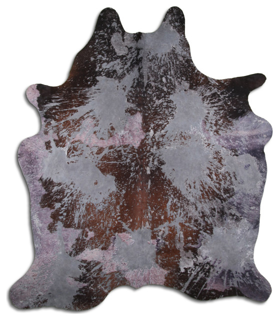 ACID WASHED HAIR ON Cowhide Rug DE DISTRESSED GREY, 5'x7' to 6'x8 ...
