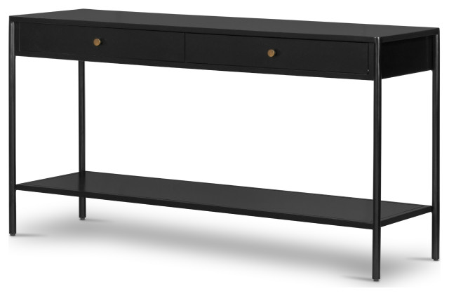 Soto Console Table-Black - Transitional - Console Tables - by Four ...