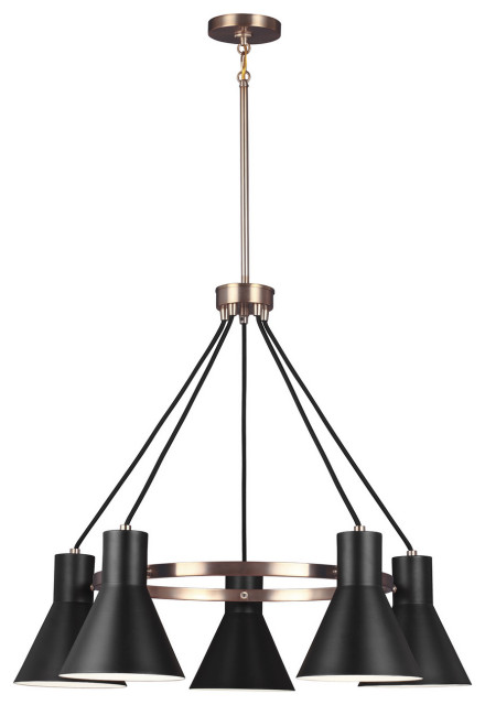 Generation Lighting. Towner Five Light Chandelier - Transitional ...