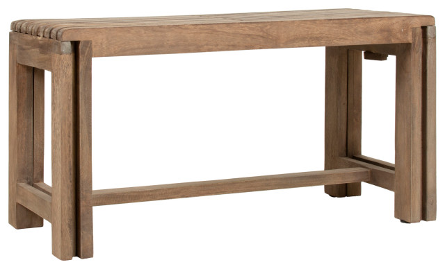 Remi Solid Wood Extendable Bench by East at Main - Transitional ...