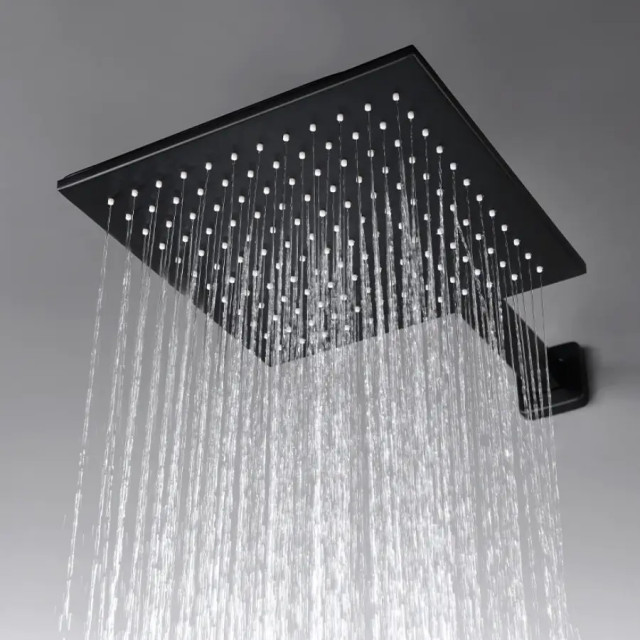 Wasser Complete Shower System With Handheld Sprayer, Matte Black, 10 ...