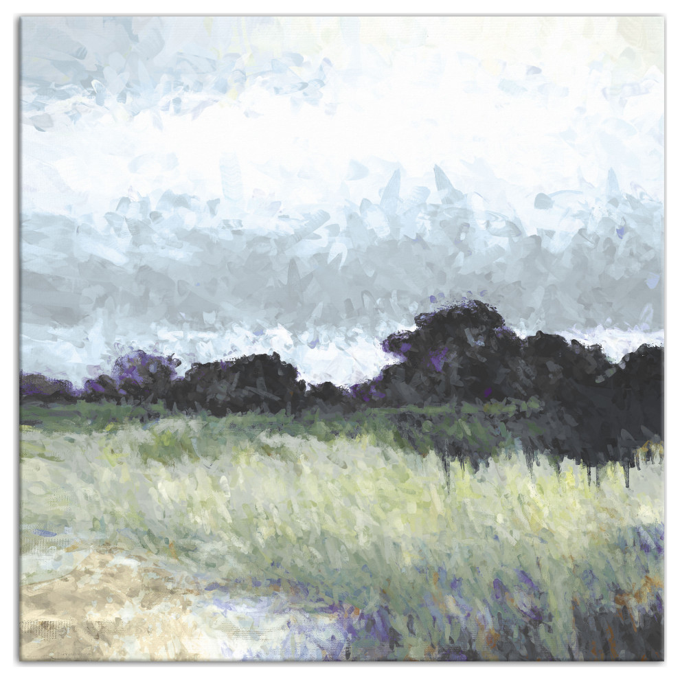 Abstract Landscape 24x24 Canvas Wall Art, 24x24 - Contemporary - Prints ...