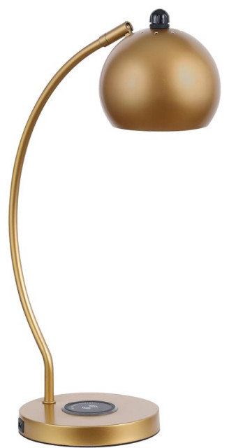 Coaster Andreas Contemporary Metal Dome Shade Table Lamp in Gold ...