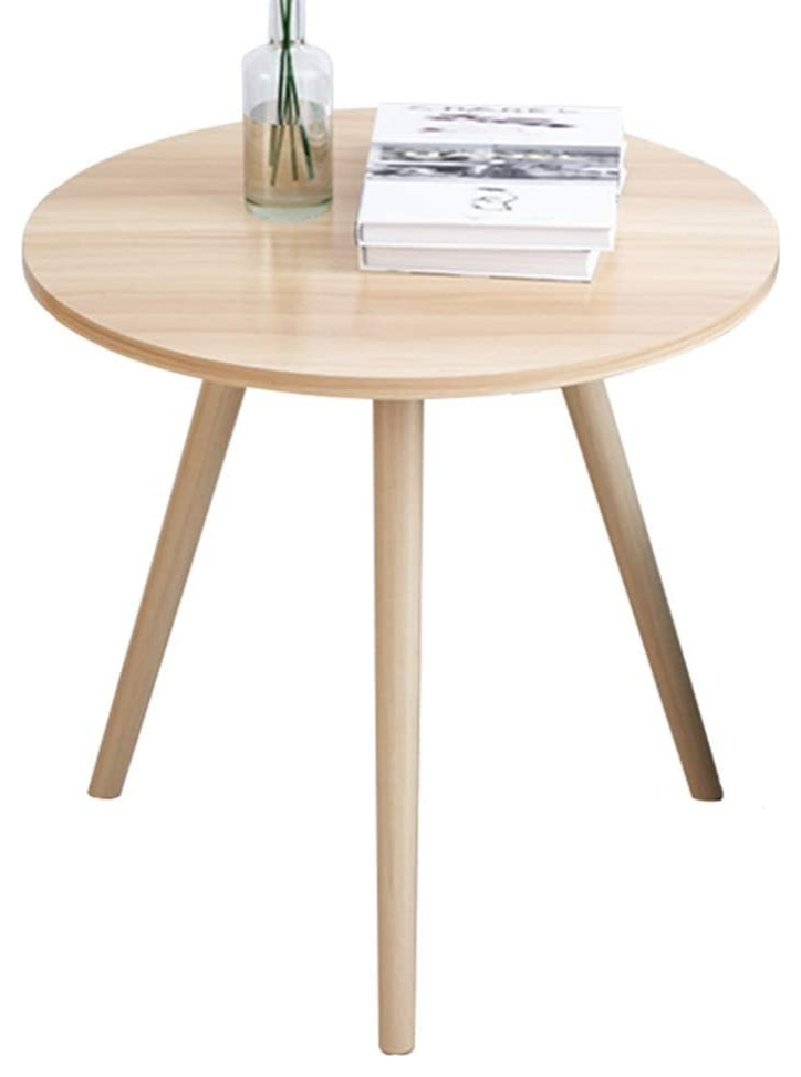 Small Round Triangle Corner Table - Transitional - Side Tables And End ...