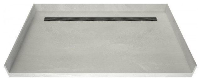 Redi Trench 30x60 Barrier Free Shower Pan Back Brushed Nickel Trench ...