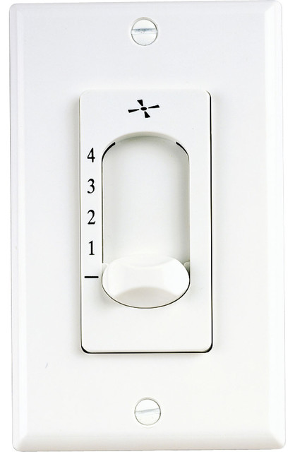 Progress Lighting 4 Speed Fan Wall Switch, White - Transitional ...