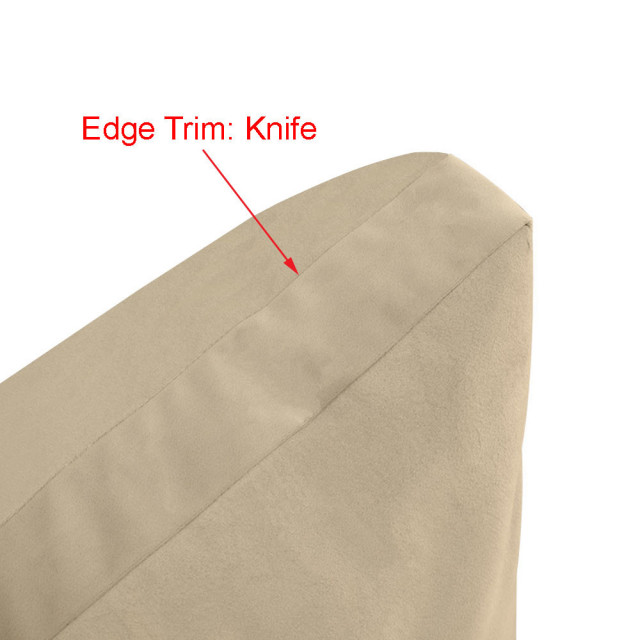 STYLE V1 Full Velvet Knife Edge Indoor Daybed Mattress Pillow |COVER ...