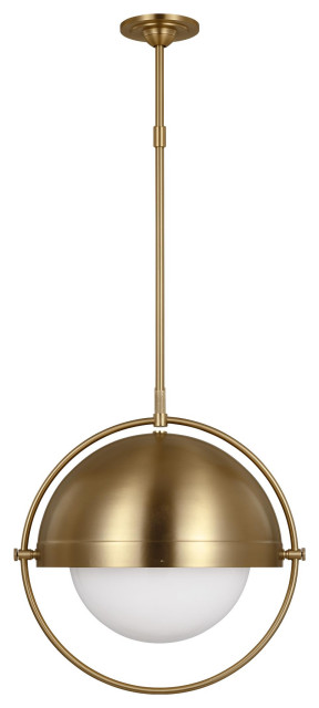 Bacall Extra Large Pendant, Burnished Brass - Contemporary - Pendant ...