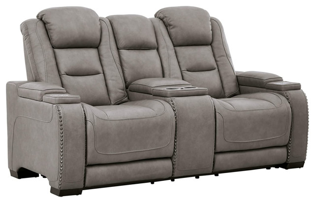 Modern Theater Seating, Center Console With Cup Holder & Wireless ...