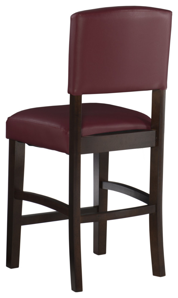 Monaco Counter Stool Red 24" - Contemporary - Bar Stools And Counter ...