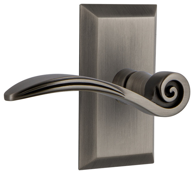 Studio Plate With Swan Lever, Single Dummy - Surface Mounted: No ...