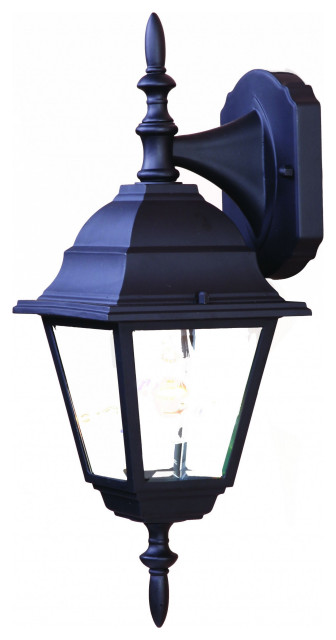 Black Swing Arm Outdoor Wall Light - Traditional - Outdoor Wall Lights ...