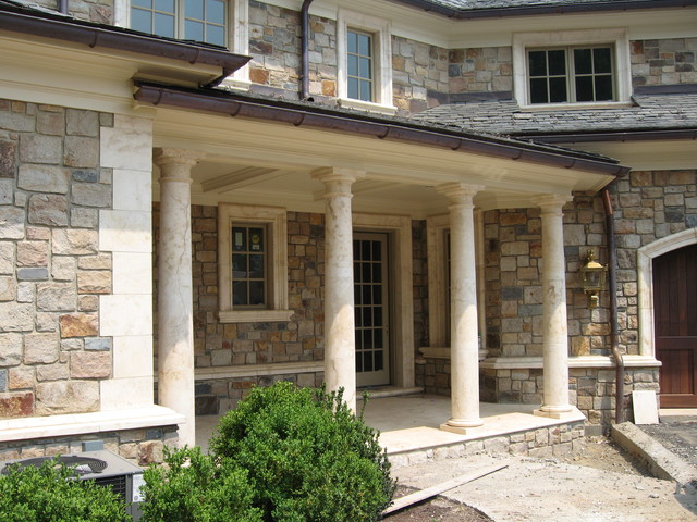 Mediterranean Style Home With Columns