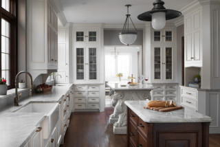 Historic Mansion on Lake Michigan - Traditional - Kitchen - Milwaukee ...