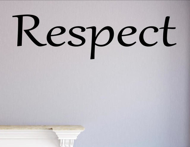 Respect, Wall Decor Stickers - Contemporary - Wall Decals - by Vinylsay ...