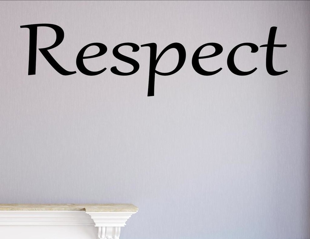 Respect, Wall Decor Stickers - Contemporary - Wall Decals - by Vinylsay ...