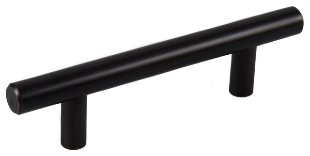 Celeste Bar Pull Cabinet Handle Oil-Rubbed Bronze Solid Steel, 3"x5 ...