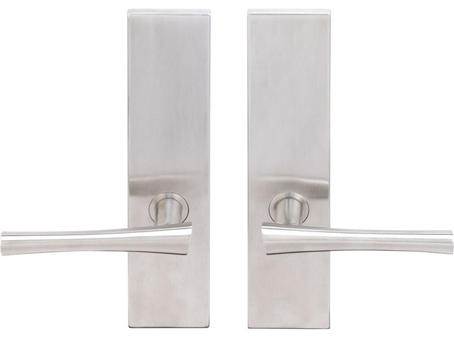 Champagne Lever, Tubular Full Dummy Pair, Left Hand, Satin Stainless ...