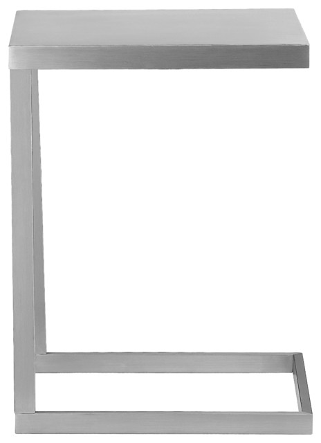 Century Tray Table Brushed Metal - Contemporary - Side Tables And End ...