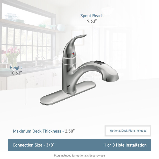 Moen 67315 Integra Pullout Spray Kitchen Faucet - Transitional ...
