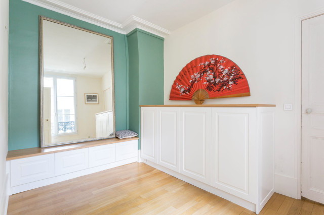 Penderie basse - Laqué Blanc Mat et Plaqué Chêne - 1650€ TTC - Modern ...