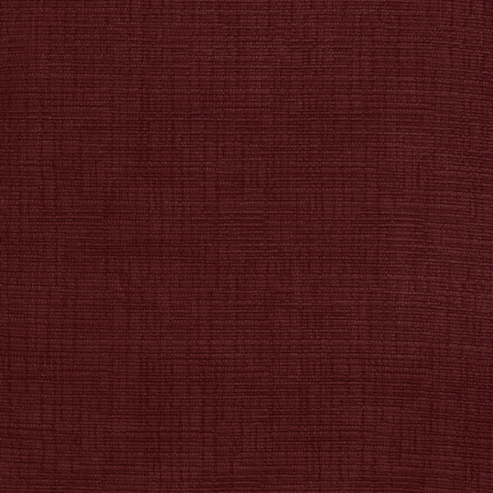 Burgundy Red Texture Solids Plain Woven Chenille Upholstery Fabric ...