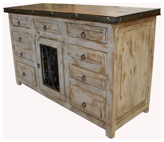 Rustic Saint Andrew Bathroom Vanity white washed Reclaimed Wood, 55 X ...