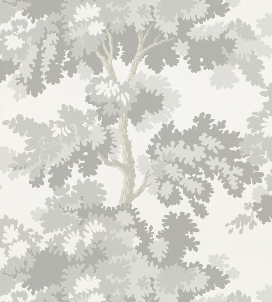 Raphael, Grey - Contemporary - Wallpaper - by Scalamandre | Houzz