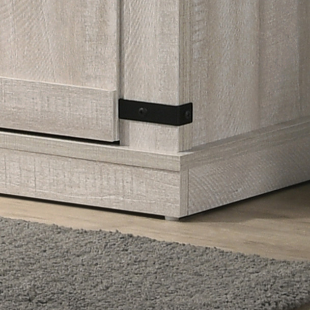 Asher Dark Dusty Brown 54"W TV Stand With Sliding Doors and Cable ...