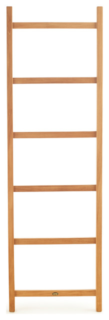 Teak Towel Ladder 71" (180 cm) with 6 bars - Transitional - Towel Racks ...