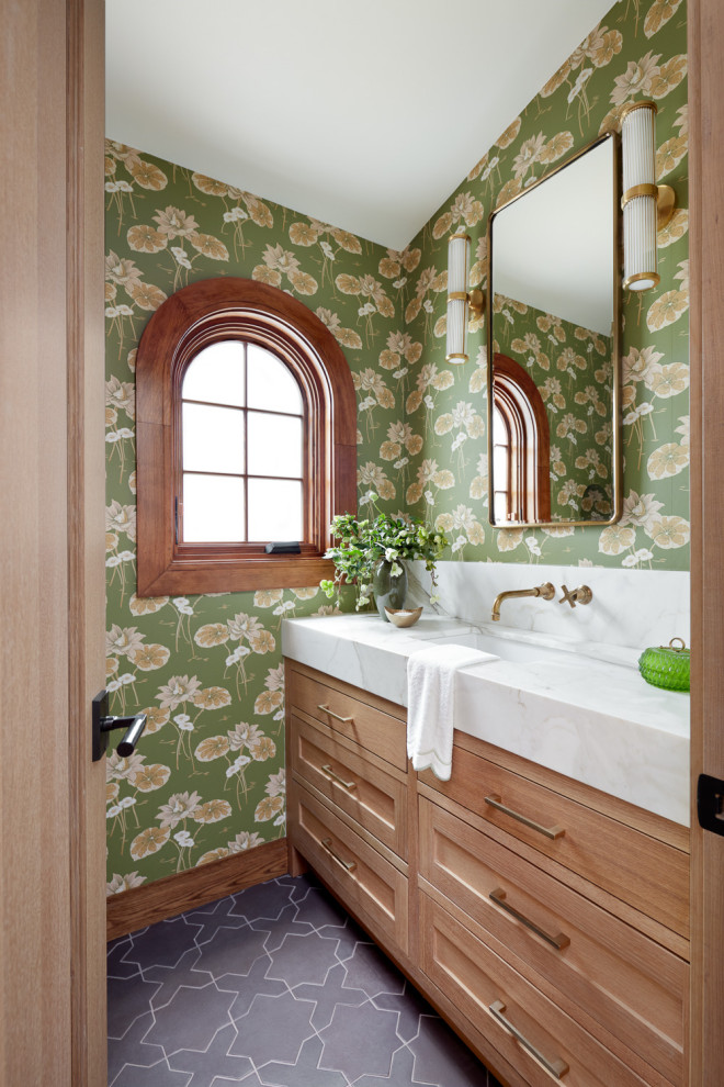 Crescent - San Mateo - Mediterranean - Powder Room - San Francisco - by ...