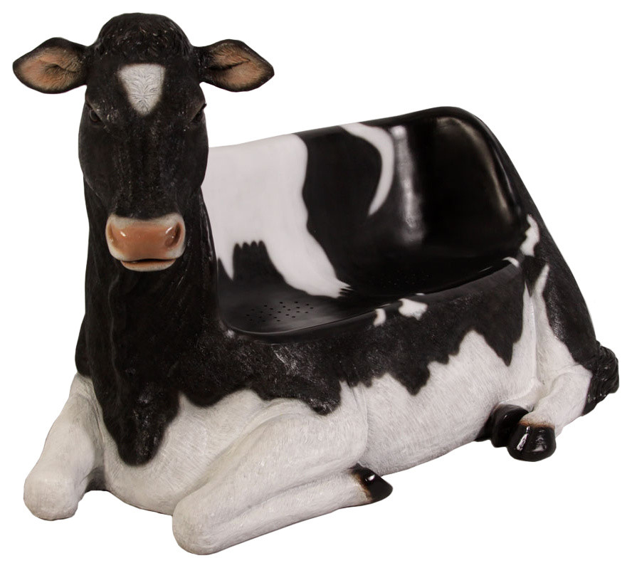 Cow Bench - Farmhouse - Outdoor Benches - by Queens of Christmas | Houzz