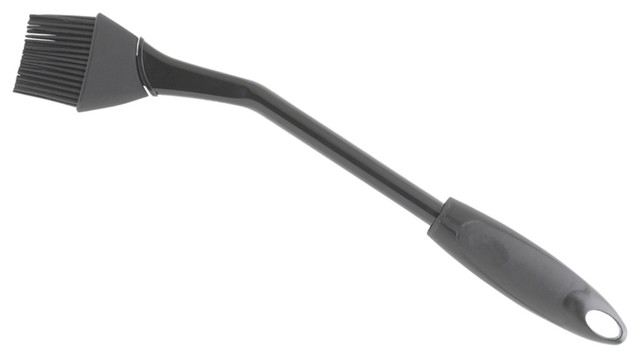 Elizabeth Karmel Black Silicone 15 Inch Angled BBQ Brush - Contemporary ...