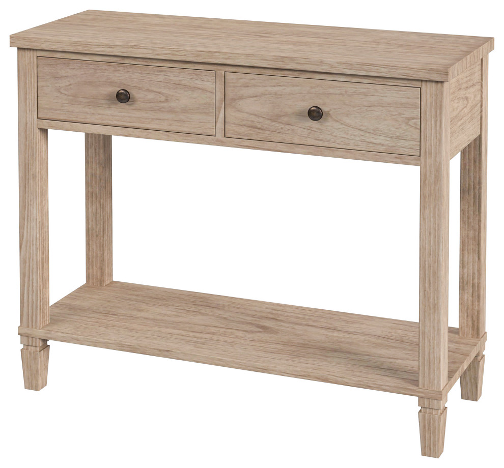 Flagstaff 2 Drawer 36" Wood Console Table - Traditional - Console ...