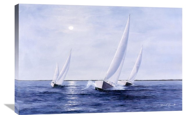 "Blue Sails" Artwork, 18" x 12", 36" x 24" - Traditional - Prints And ...