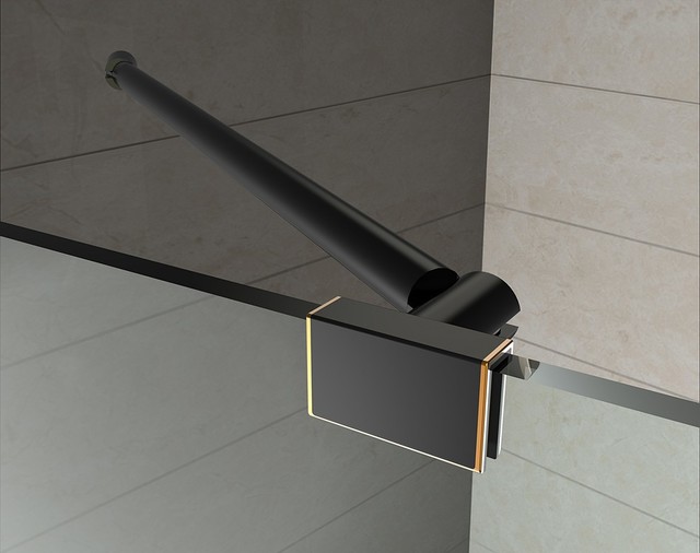 Avalux Frameless Shower Enclosure, Oil Rubbed Bronze, 37"x34"x72 ...