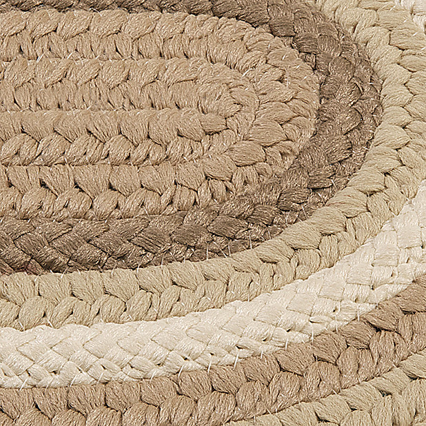 Brooklyn - Natural 8'x10', Oval, Braided - Farmhouse - Outdoor Rugs ...
