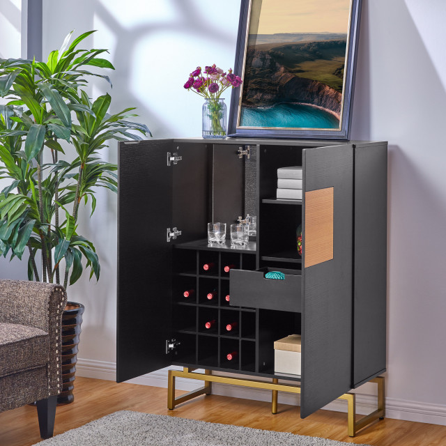 Garrett Anywhere Bar Cabinet - Contemporary - Wine And Bar Cabinets ...