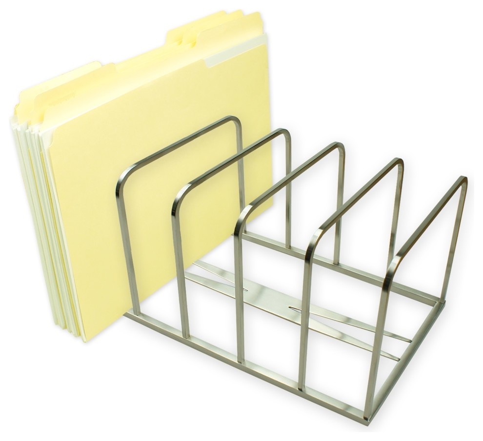 Stainless Steel Modern Art File Sorter, Satin Finish. - Contemporary ...