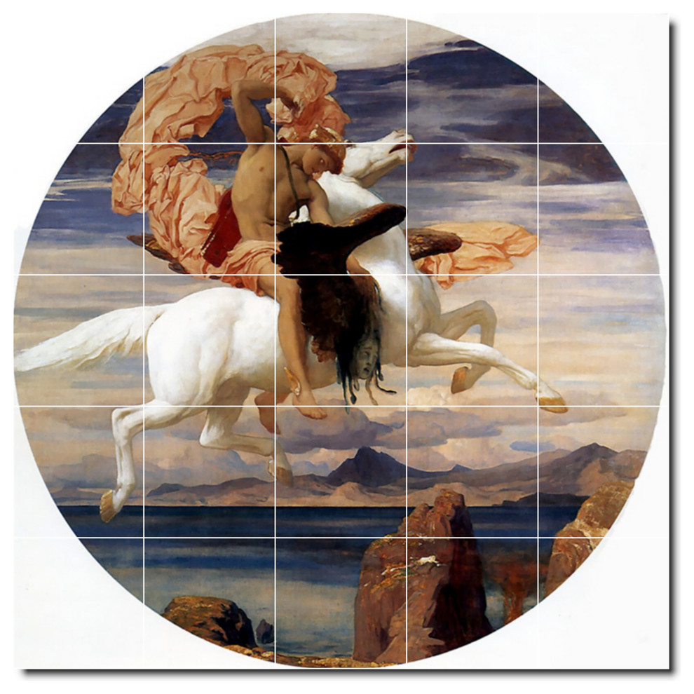 Frederick Leighton Mythology Painting Ceramic Tile Mural #54, 60" Wide ...