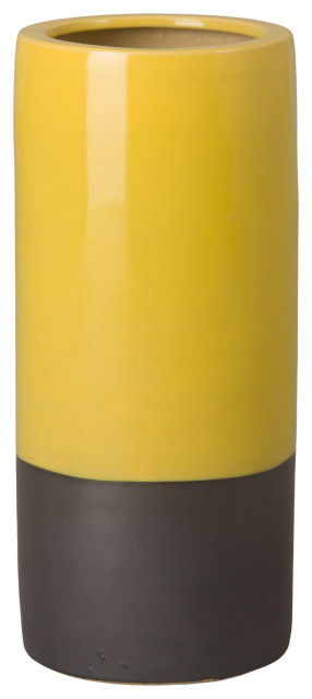 Round Yellow Umbrella Stand - Contemporary - Coatracks And Umbrella ...