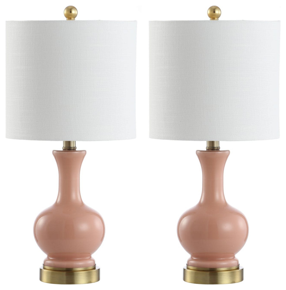 JONATHAN Y Lighting JYL4033B-SET2 Cox LED Lamp Set - Contemporary ...