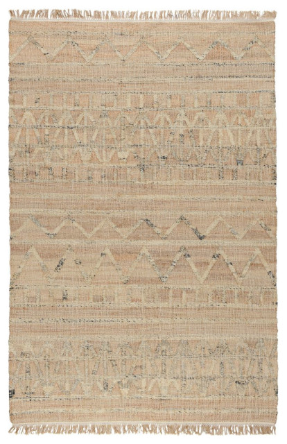 Classic Home Kingston Distressed Natural Rug, 8'x10' - Beach Style ...