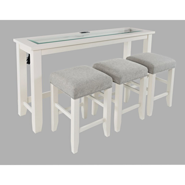 Urban Icon Contemporary 4 Piece Counter Height 66 Dining Table Set ...